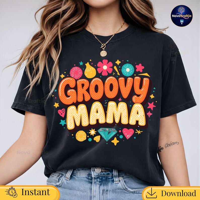 Mom PNG Bundle, Groovy Mama Mom Life, Floral Mother Quotes Designs ...