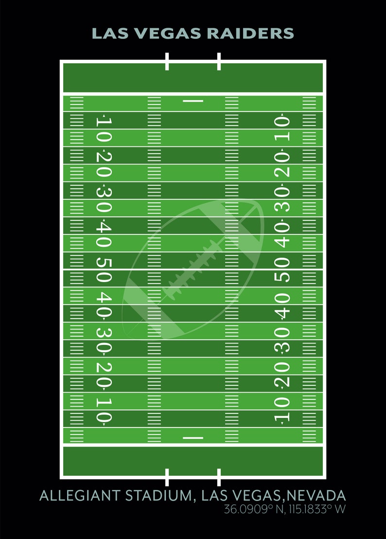 Las Vegas Raiders/ Allegiant Stadium/ Art Print / NFL - Etsy