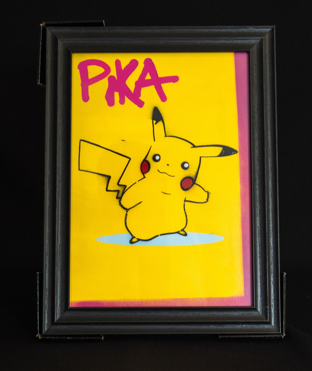 Pokemon Pikachu Spray Paint Original Handmade Artwork - Etsy