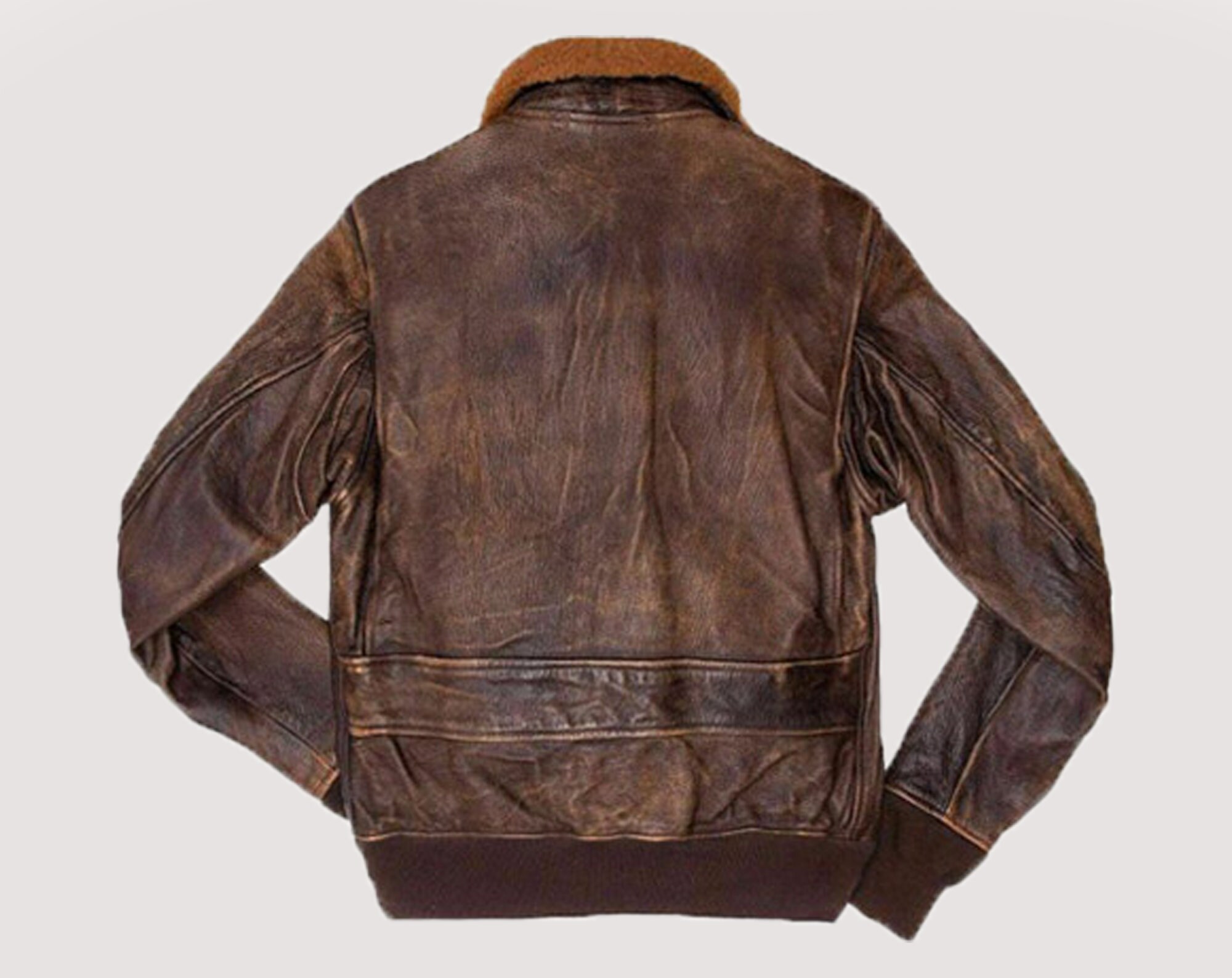 Flight Bomber Jacket Leather Aviator Jacket for Men Vintage Leather ...