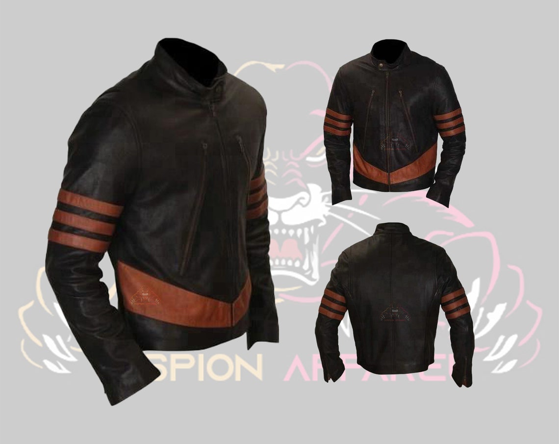 Xmen Wolverine Leather Jacket Xmen Wolverine Leather Jacket - Etsy