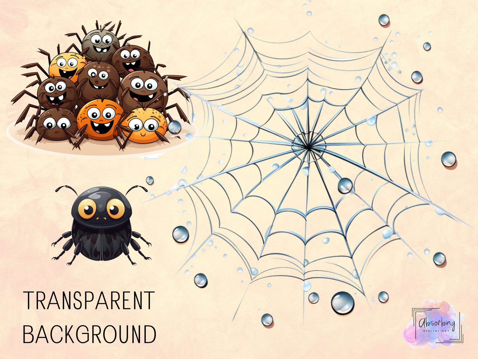 Cartoon Creepy Crawlers Collection: Spiders, Scorpions, and More ...
