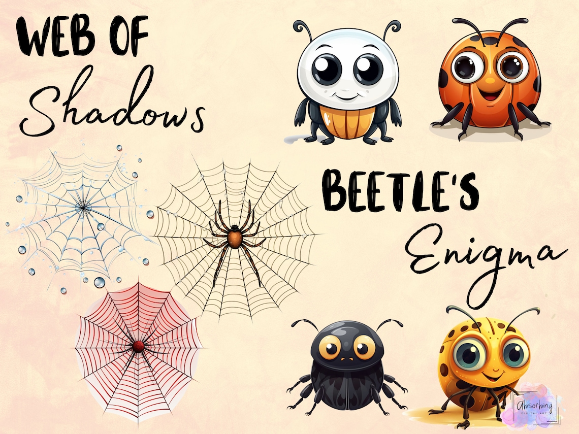 Cartoon Creepy Crawlers Collection: Spiders, Scorpions, and More ...