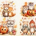 Woodland Charm: Fall Animals Clipart Bundle Watercolor Fall Clipart ...