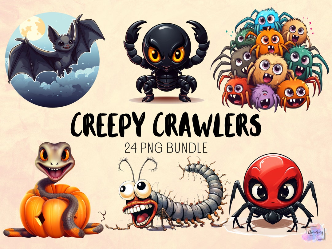 Cartoon Creepy Crawlers Collection: Spiders, Scorpions, and More ...