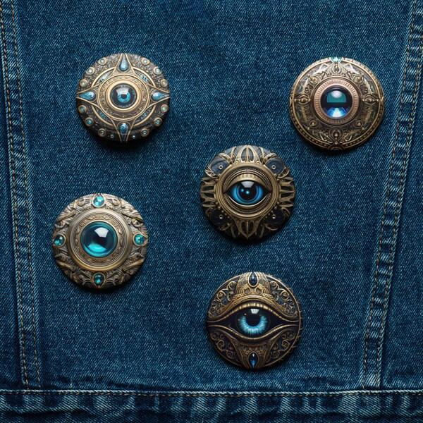 Evil Eye Brooch - Etsy