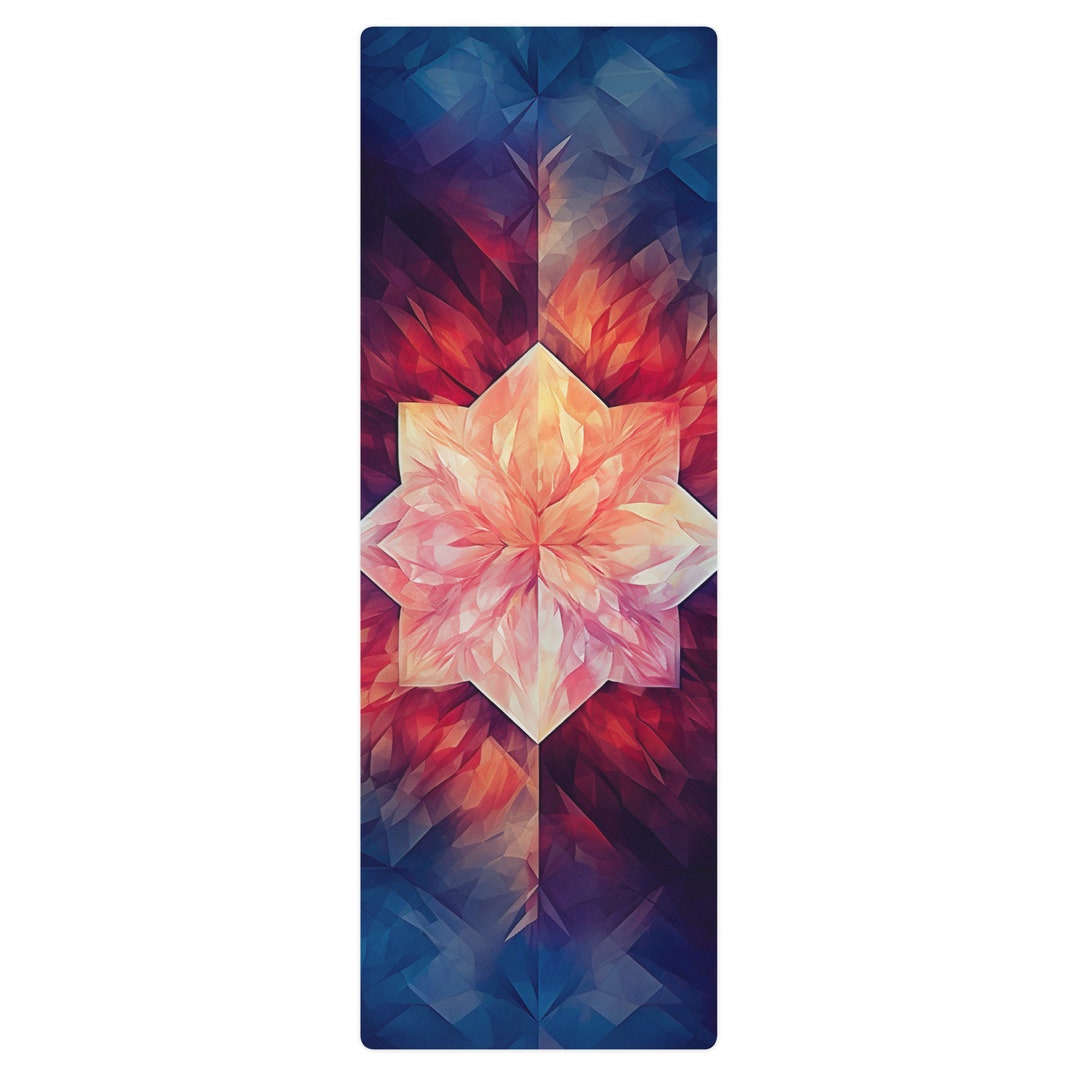 Energizing Star Yoga Mat Refreshing Abstract Exercise Work Out - Etsy