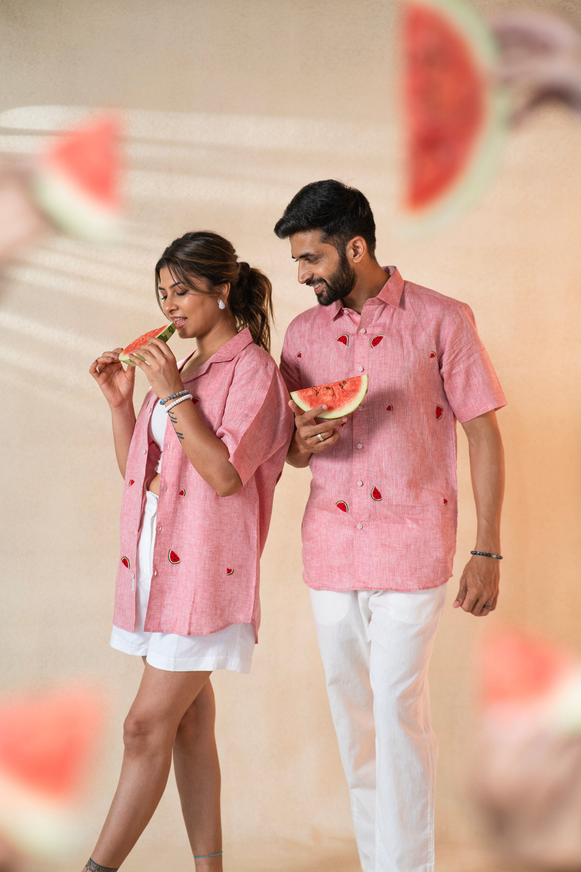 Hand-embroidered Water Melon Unisex Shirt - Etsy