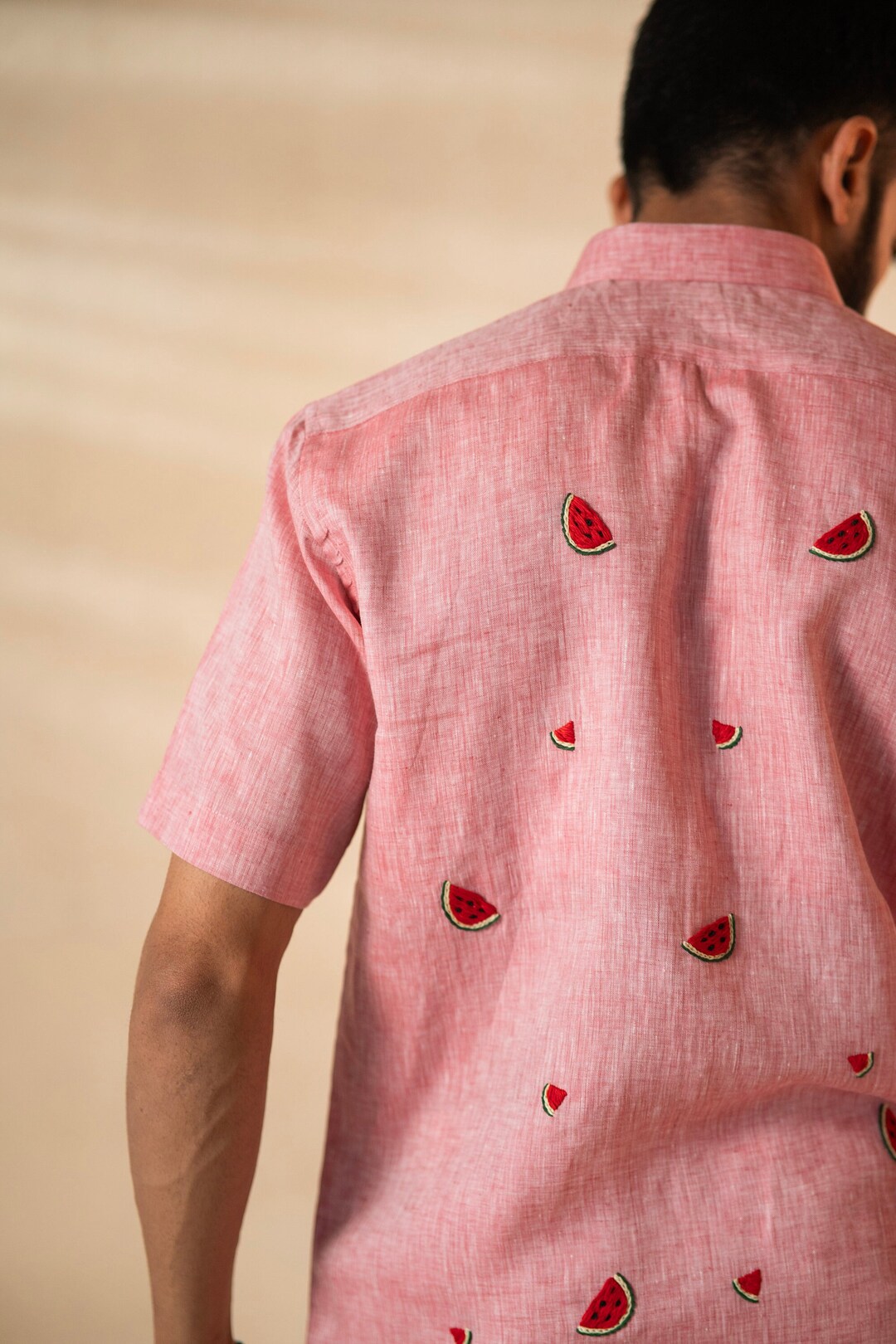 Hand-embroidered Water Melon Unisex Shirt - Etsy