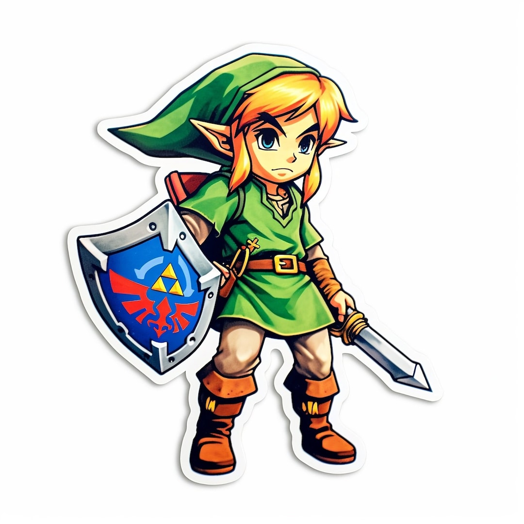 Link Printable Sticker From Legend of Zelda - Etsy
