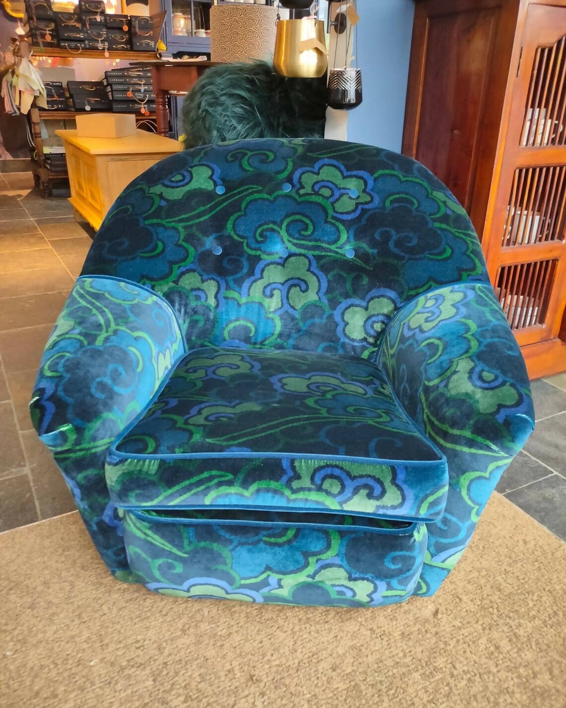Vintage 1970's Oyster Armchair - Etsy