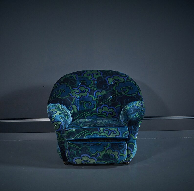 Vintage 1970's Oyster Armchair - Etsy