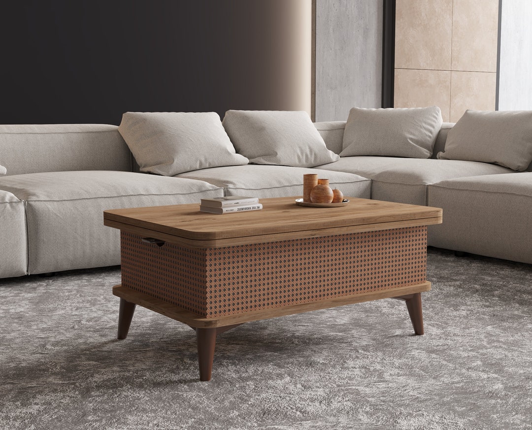 Mist Lift Top Coffee & Dining Table With Storage Extendable - Etsy