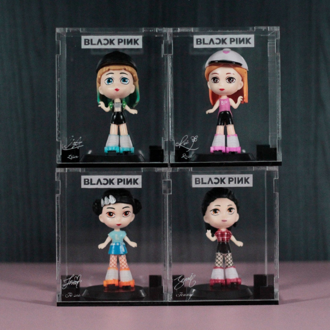 Action Figure K-pop Blackpink and Display Box Figure Blackpink - Etsy