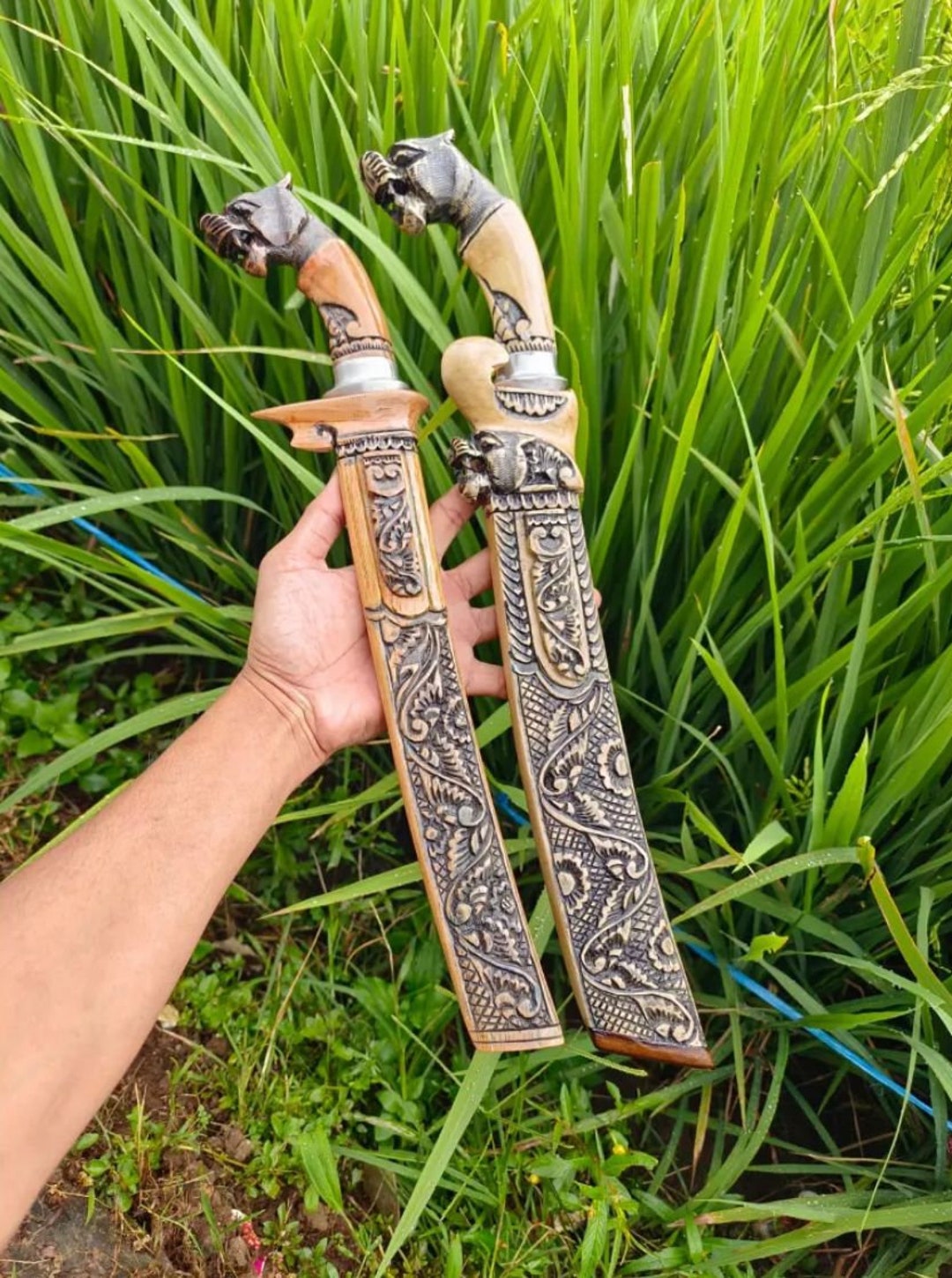 Ethnic Handmade Indonesian Machete, Golok, Knife Traditional - Etsy