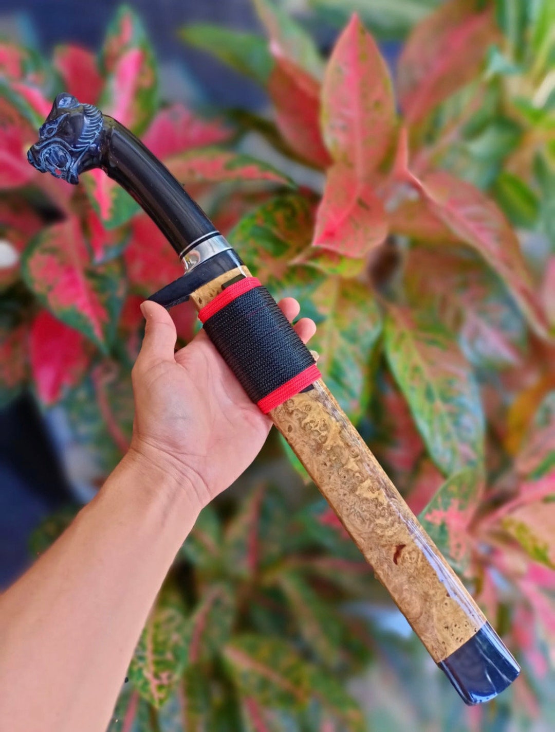 Tiger Head Carving Machete Ethnic Handmade Indonesian - Etsy