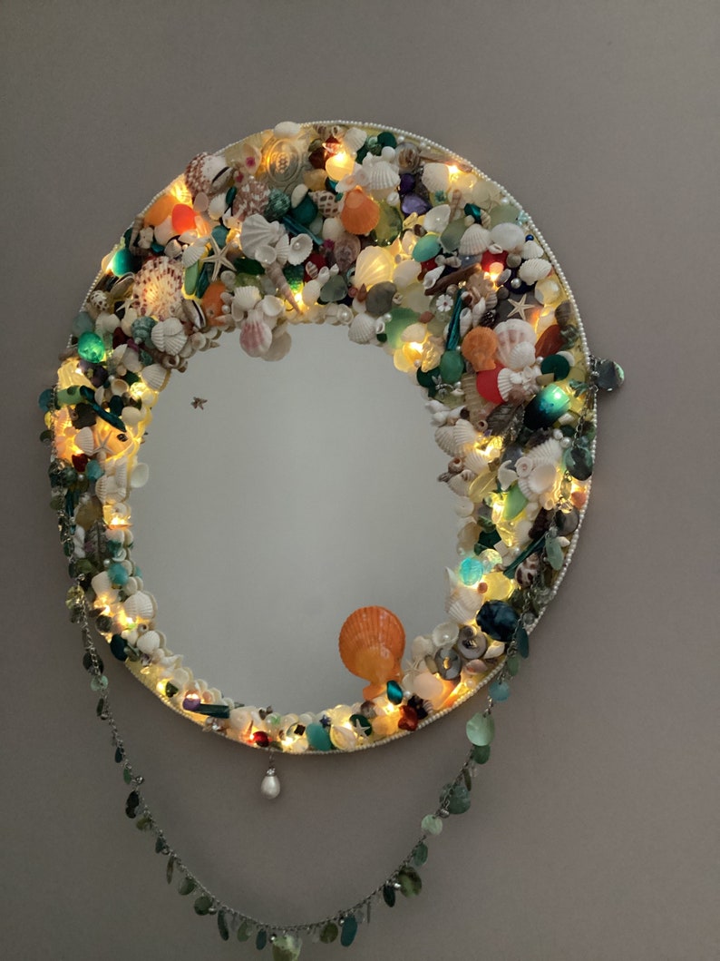 Mirror Mermaid Shell Vintage Jewellery Handcrafted - Etsy