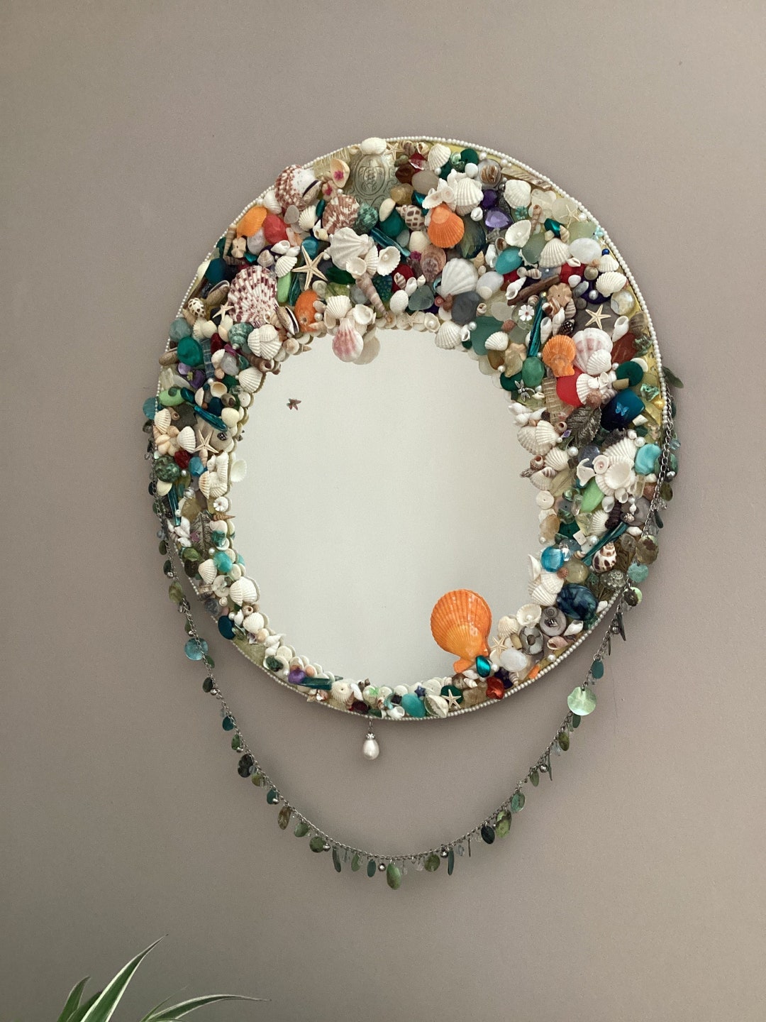 Mirror Mermaid Shell Vintage Jewellery Handcrafted - Etsy