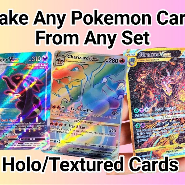 Pokemons Custom Card - Etsy