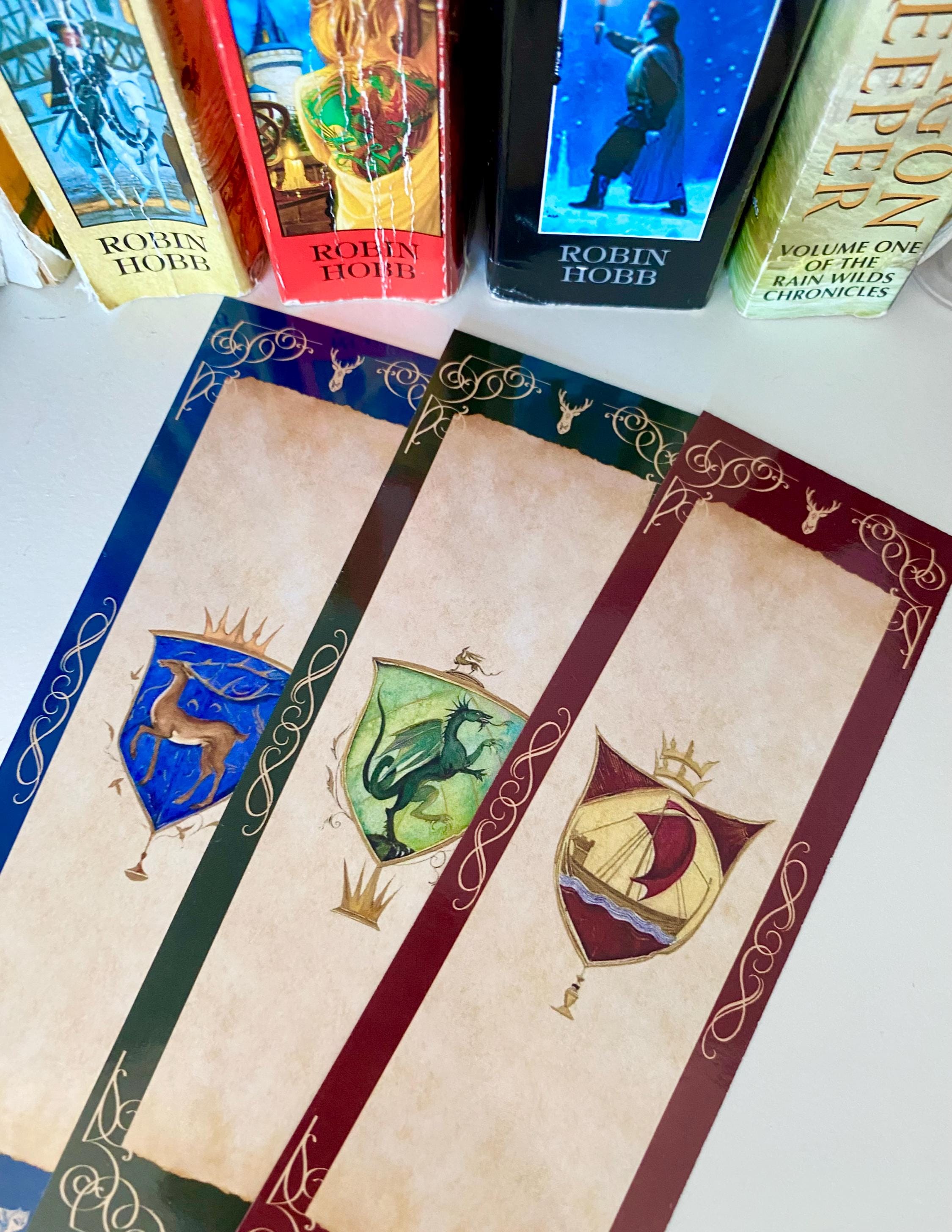 Assassin's Apprentice Bookmarks, Robin Hobb, Farseer Trilogy, Fitz, the ...