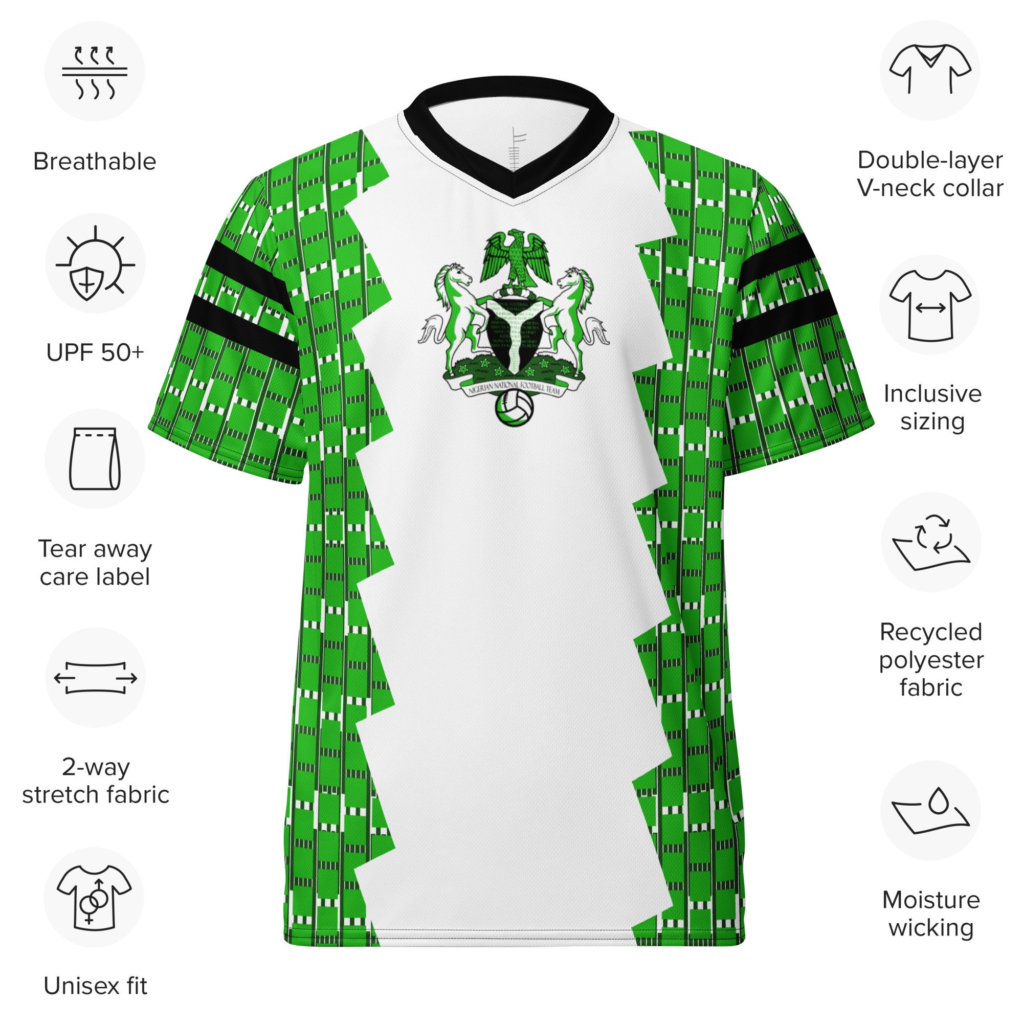 Búaid- Nigeria #10- Léine Caide/peile Abhaile- Nigerian National ...