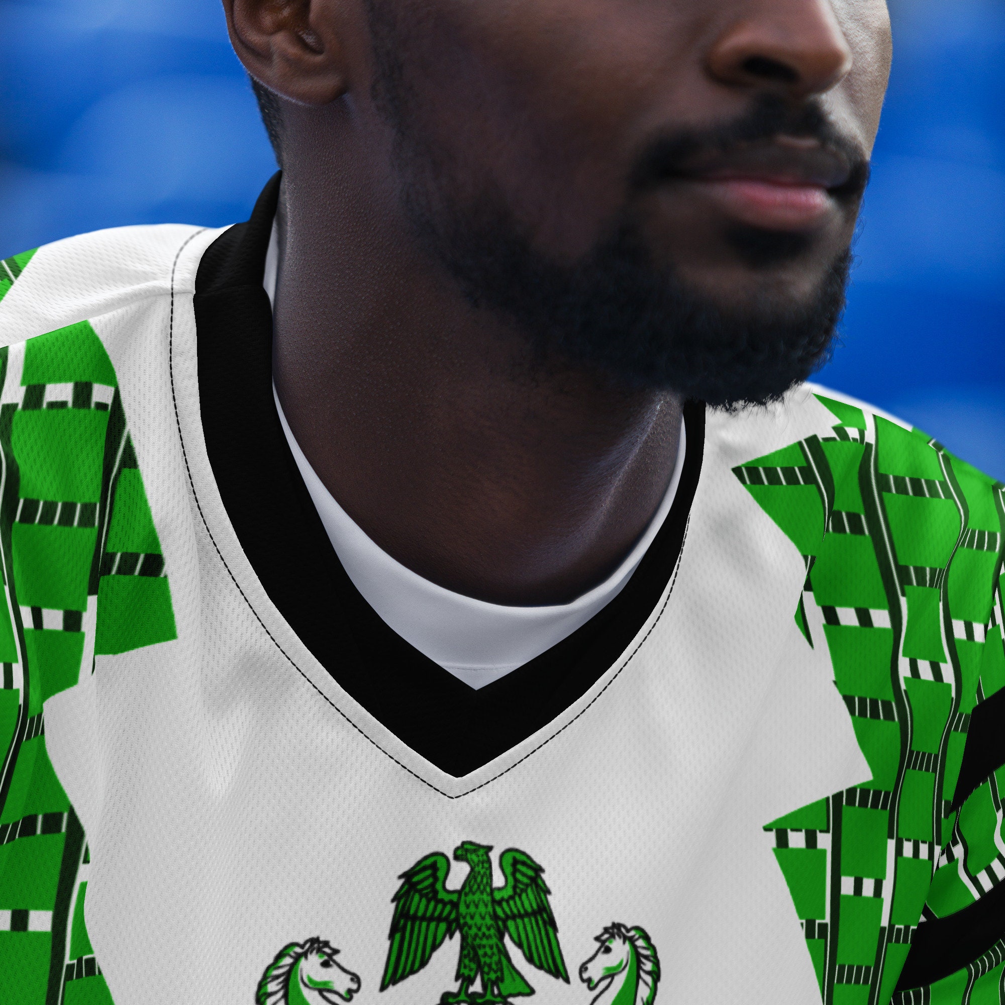 Búaid- Nigeria #10- Léine Caide/peile Abhaile- Nigerian National ...