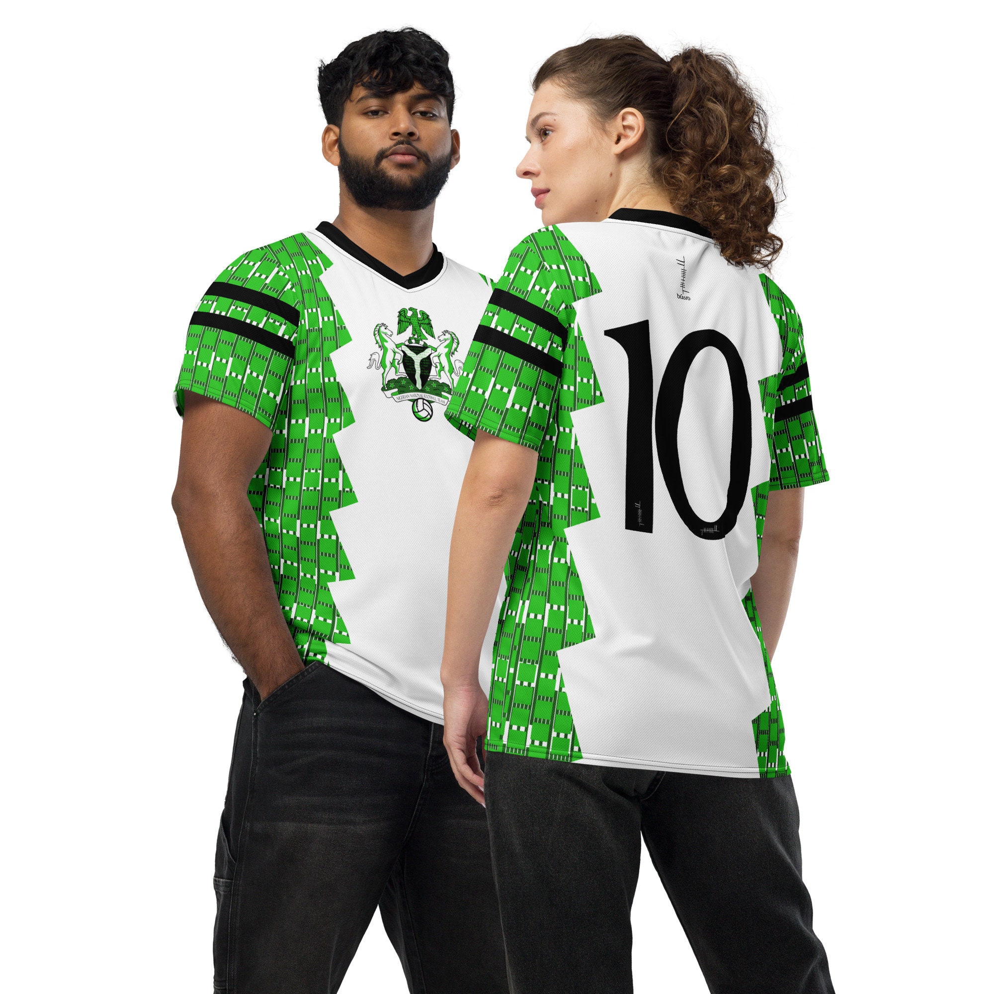 Búaid- Nigeria #10- Léine Caide/peile Abhaile- Nigerian National ...