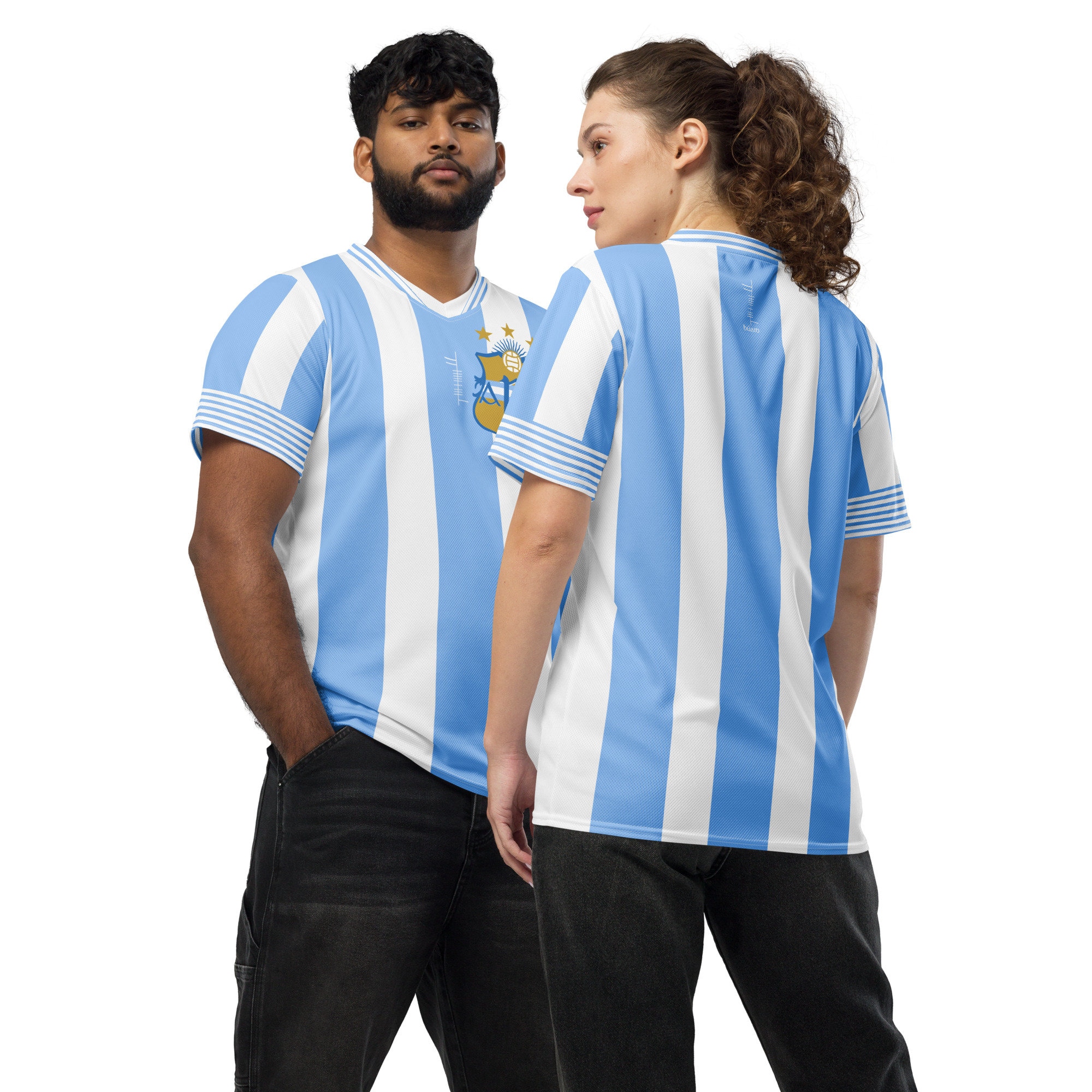 Búaid- Argentina- Camiseta Clásica De Fútbol- Léine Caide- Argentina ...