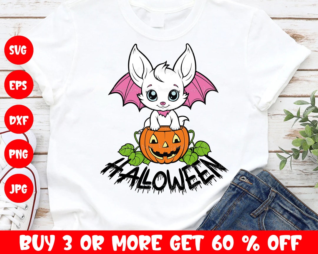 Baby Bat Svg, Cute Bat Svg, Halloween Svg, Pumpkin Svg, Girl Bat Svg ...