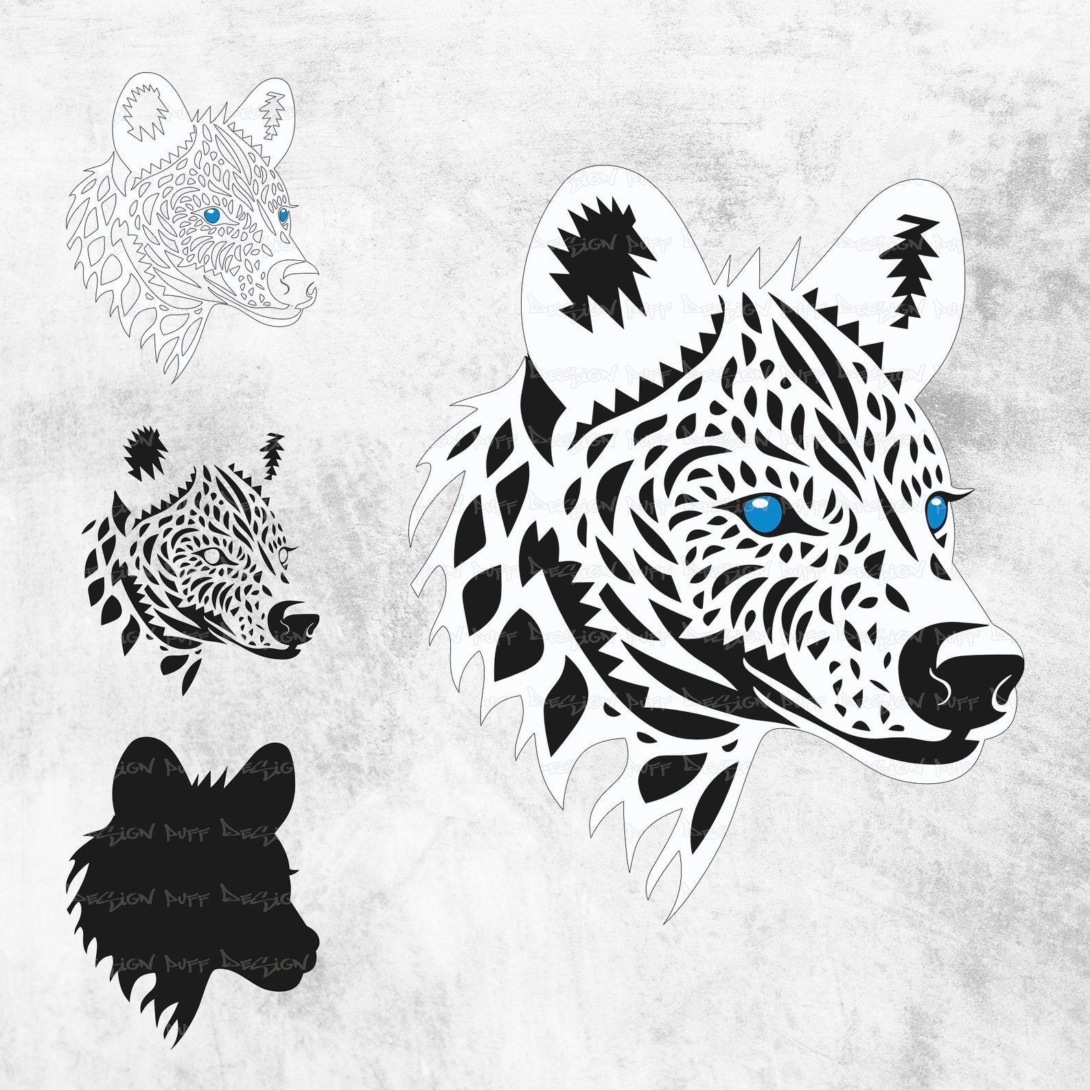 Hyena SVG Wild Hyena SVG Hyena Silhouette Wild Dog Svg - Etsy