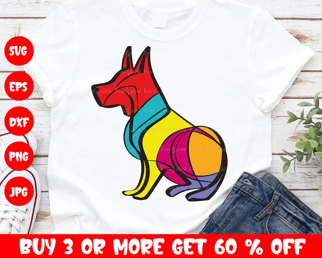 Dog Svg, Cubism Svg, Dog Cubism Svg, Picasso Svg, Dog Mom Svg, Animal ...