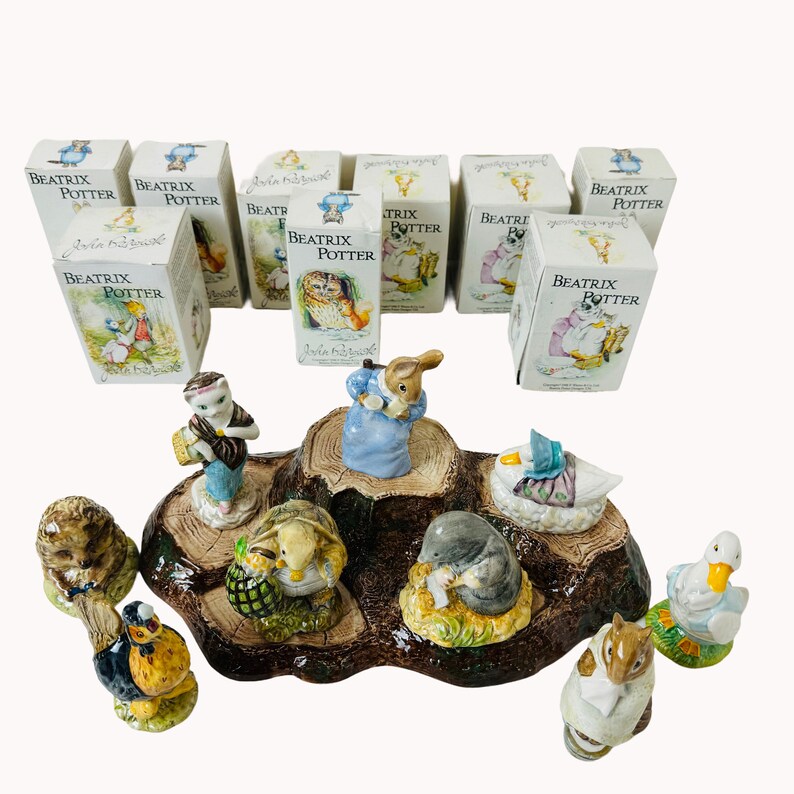 RARE Beatrix Potter Peter Rabbit Vintage 9 Figurines Sold Separately ...
