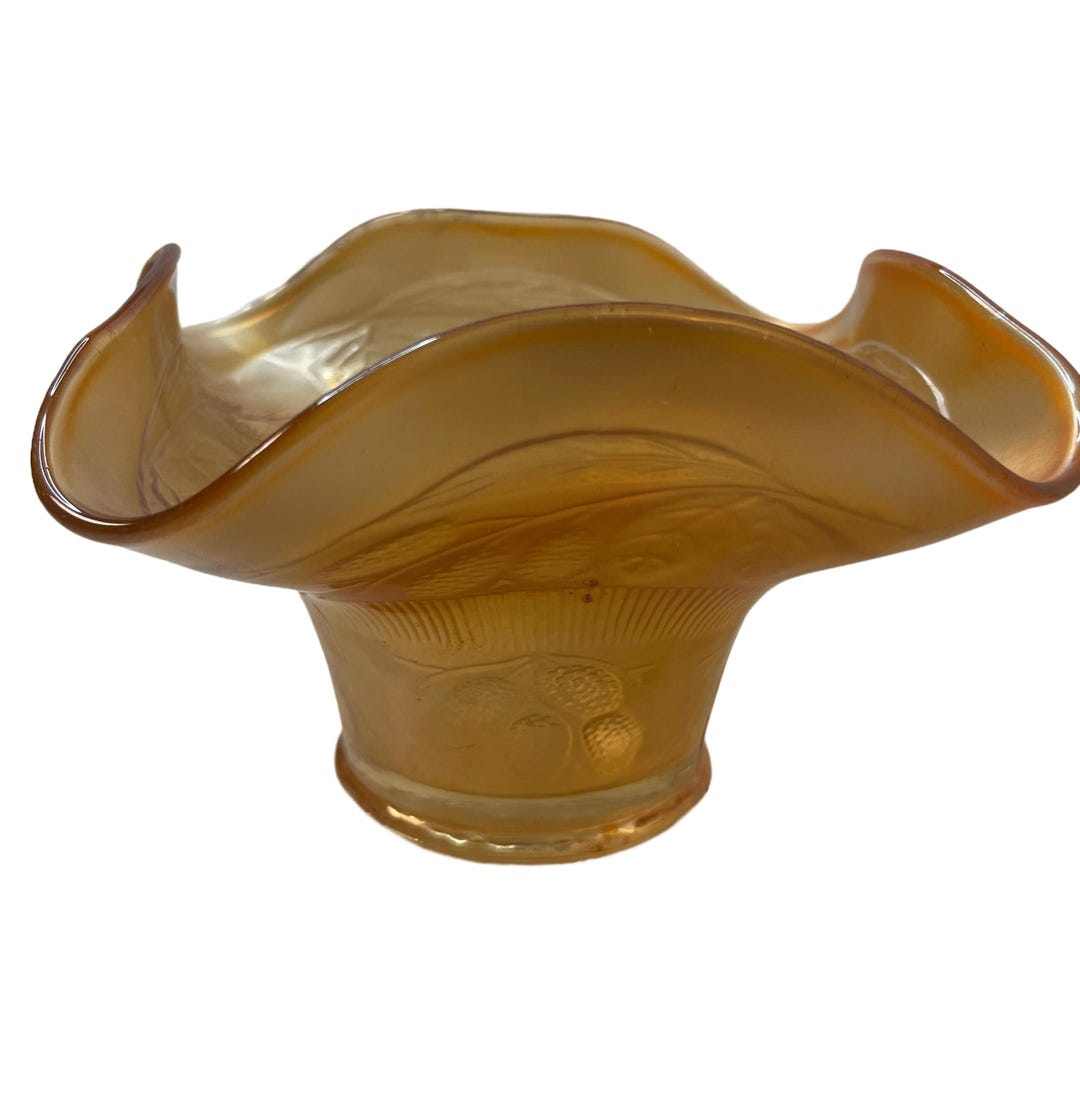 Fenton Marigold Carnival Glass Blackberry Spray Design - Etsy