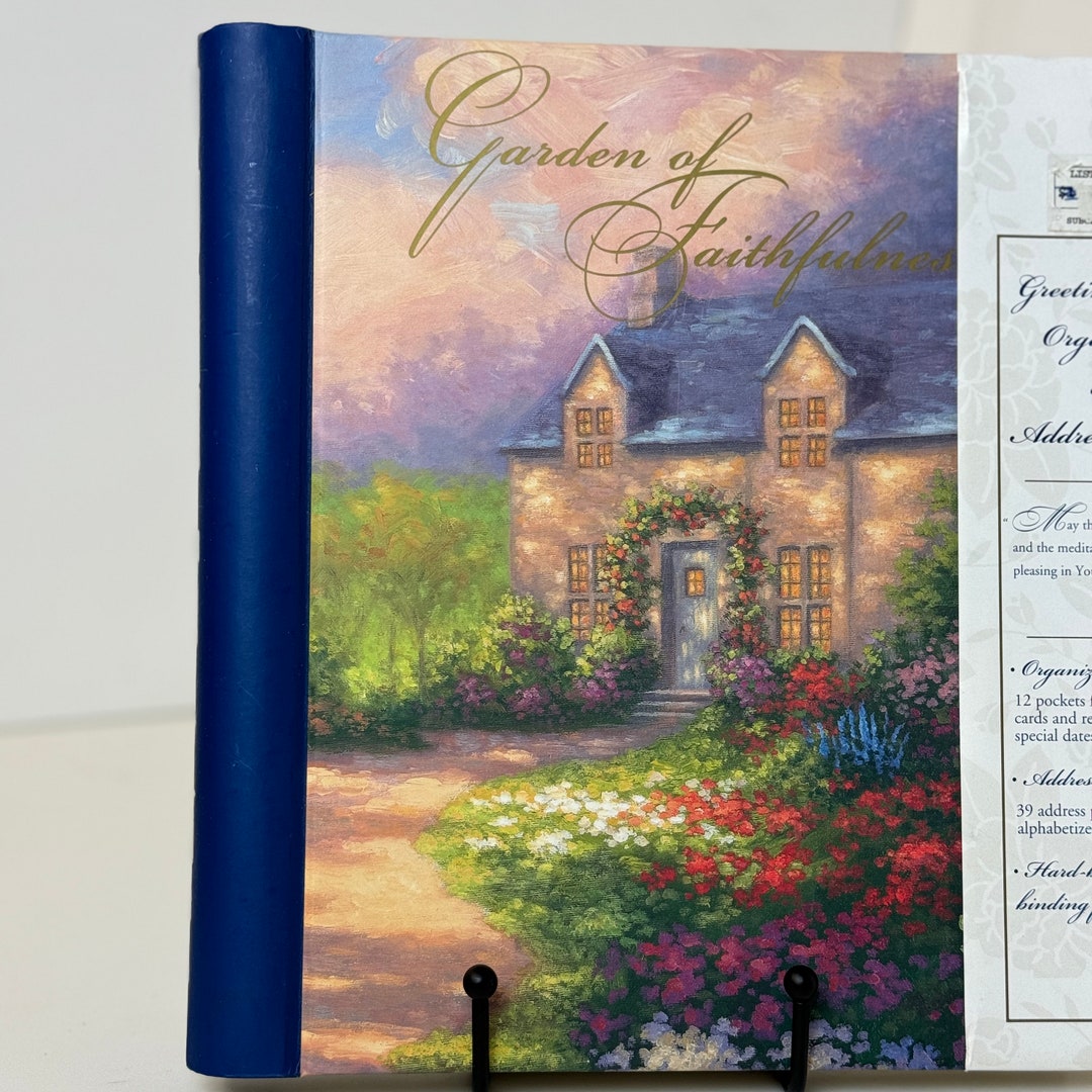 Vintage RARE Find. garden of Faithfulness Greeting Card Organizer ...