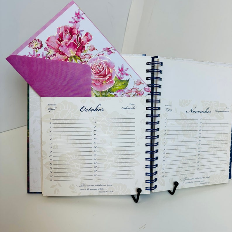 Vintage RARE Find. garden of Faithfulness Greeting Card Organizer ...