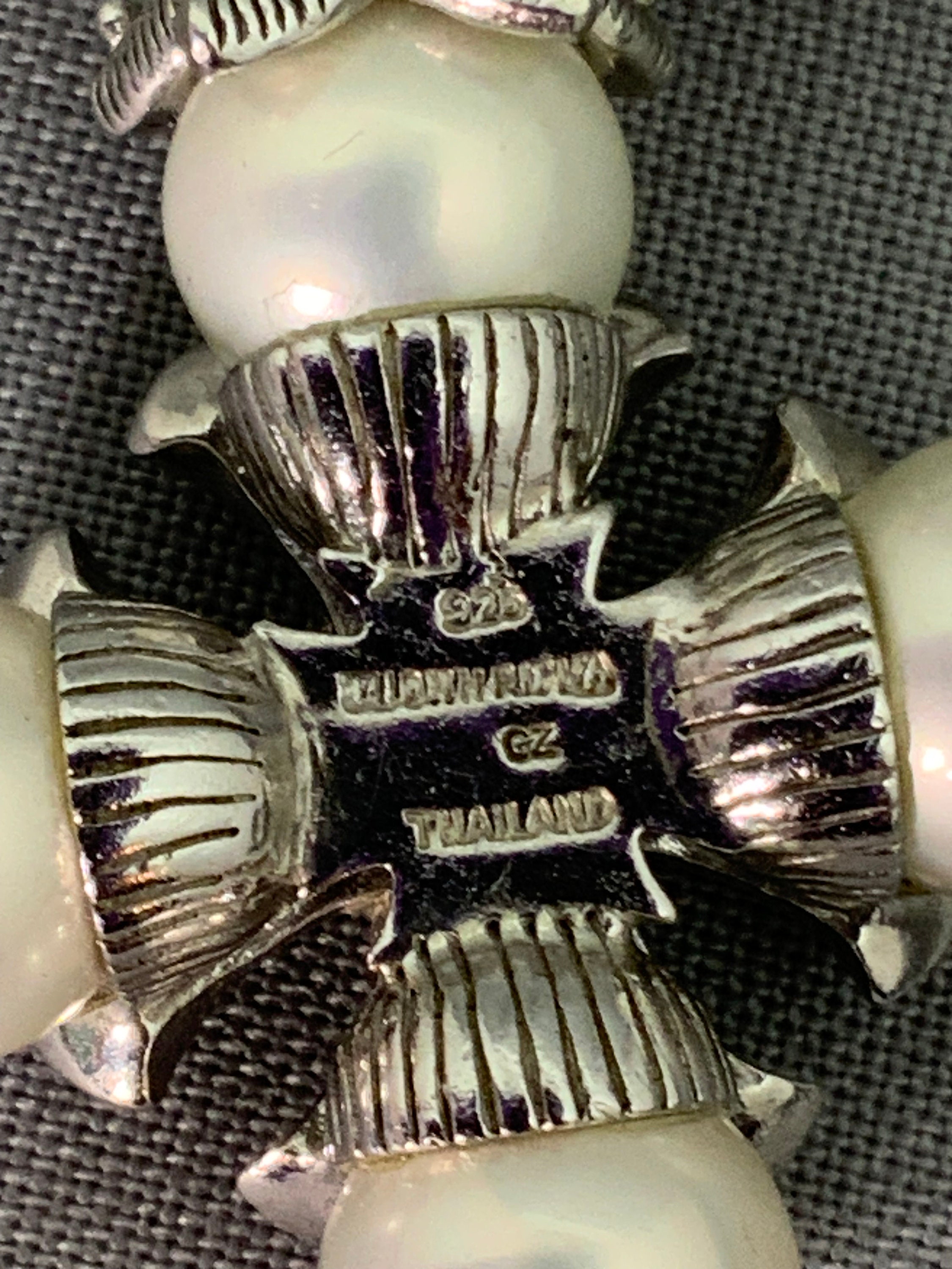 Sterling Silver Judith Ripka Maltese Pearl CZ Cross Pendant - Etsy