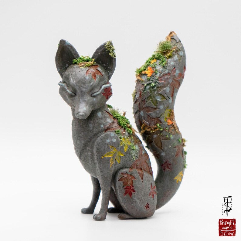Inari's Fox - Precious Animals, Japan, Kyoto, Sculpture Gift, Hand ...