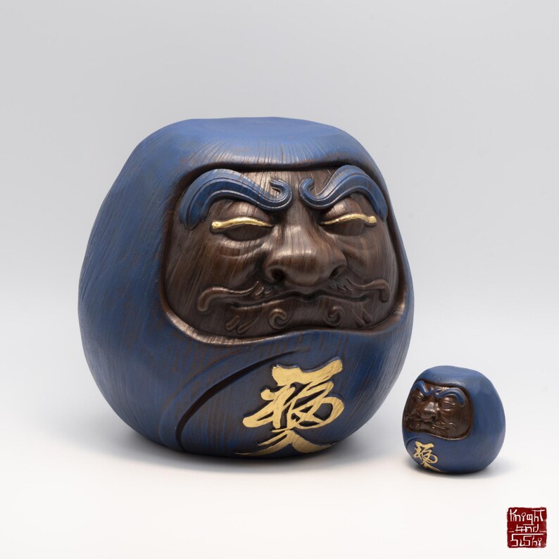 Daruma of Fortune – Japanese Daruma Doll Sculpture | Handpainted Resin ...