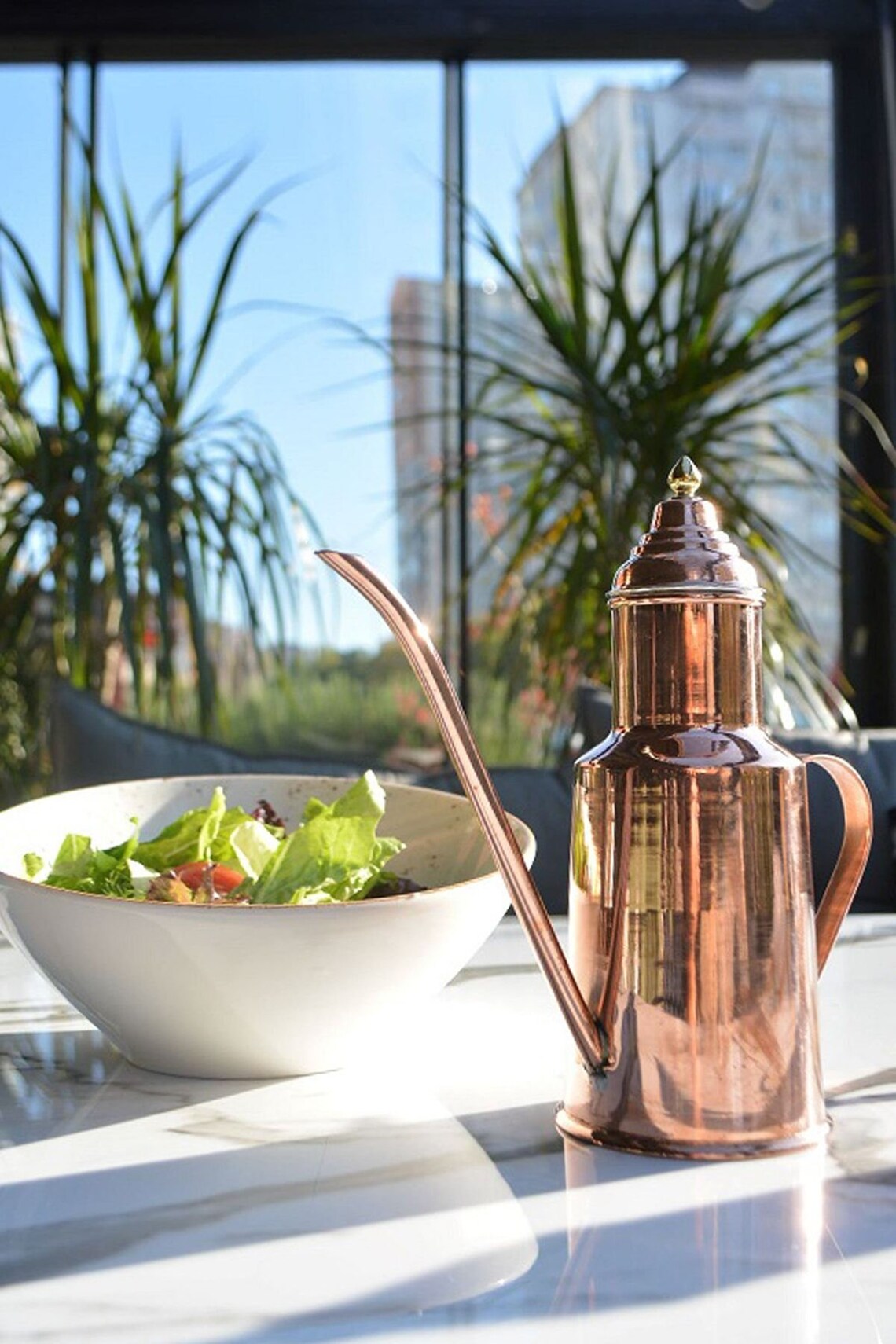 Copper Olive Oil Bottle, Oil Dropper Bottle, Pure Copper Oil Cruet ...