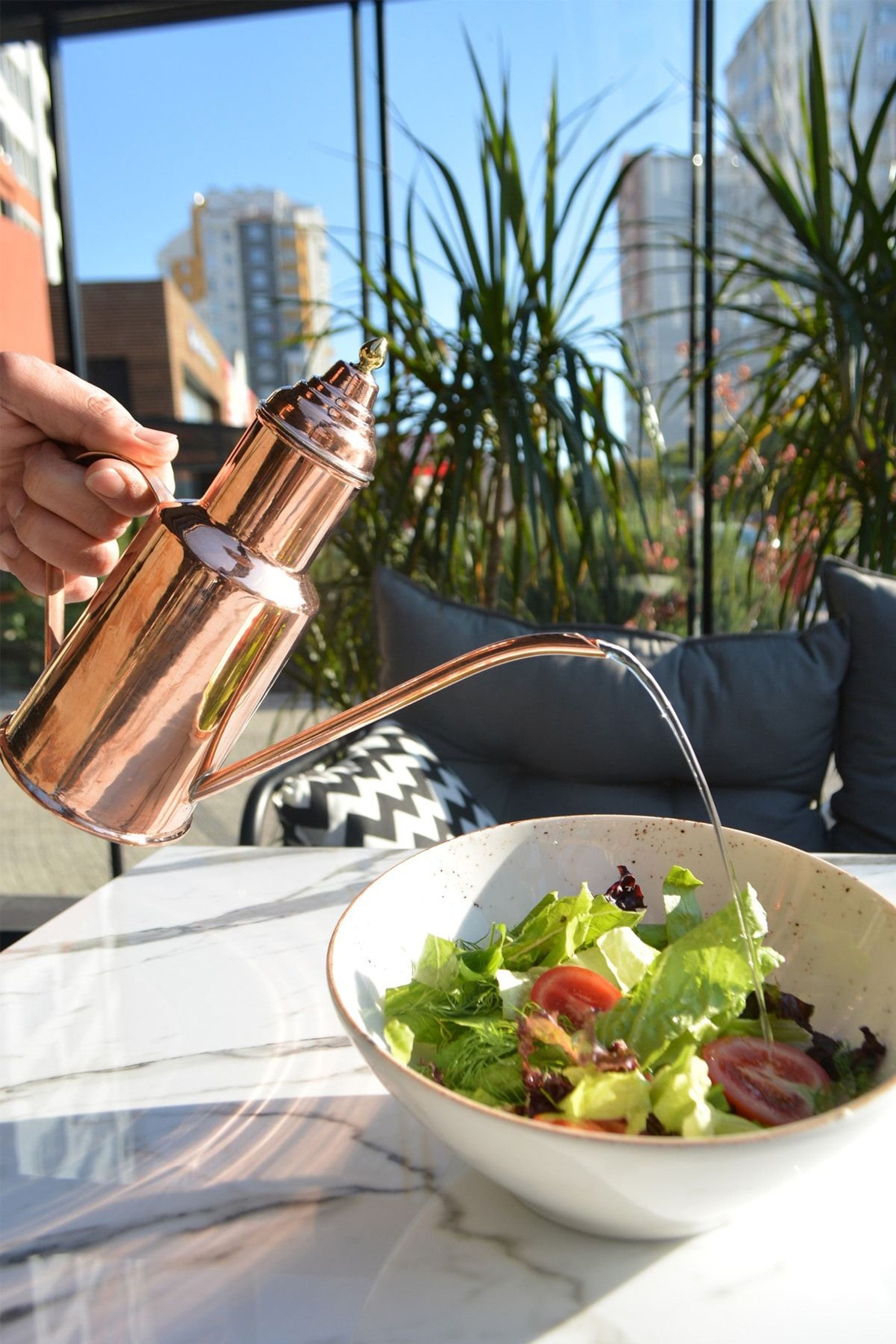 Copper Olive Oil Bottle, Oil Dropper Bottle, Pure Copper Oil Cruet ...