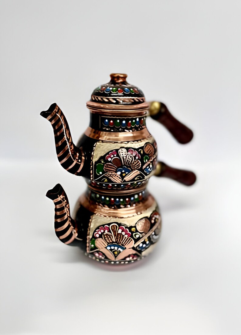 Copper Turkish Tea Pot, Copper Tea Pot, Copper Coffee Kettle, Copper ...