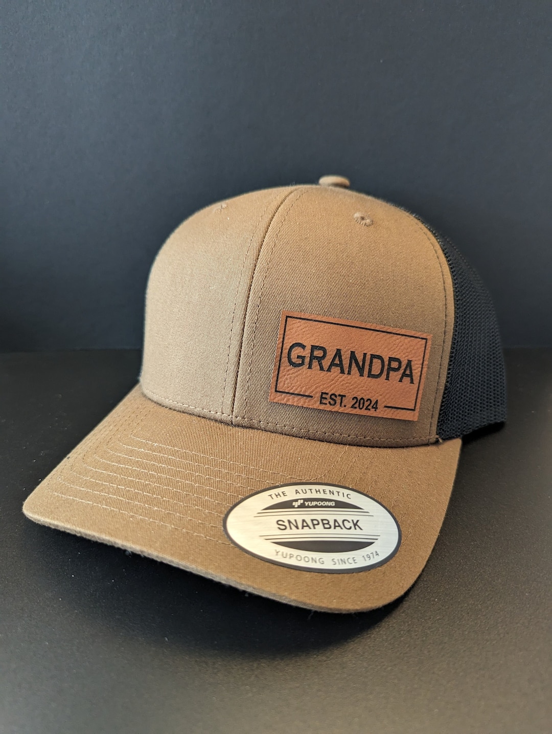 Grandpa Hat, Personalized Grandpa Cap Established Year- (any Year ...