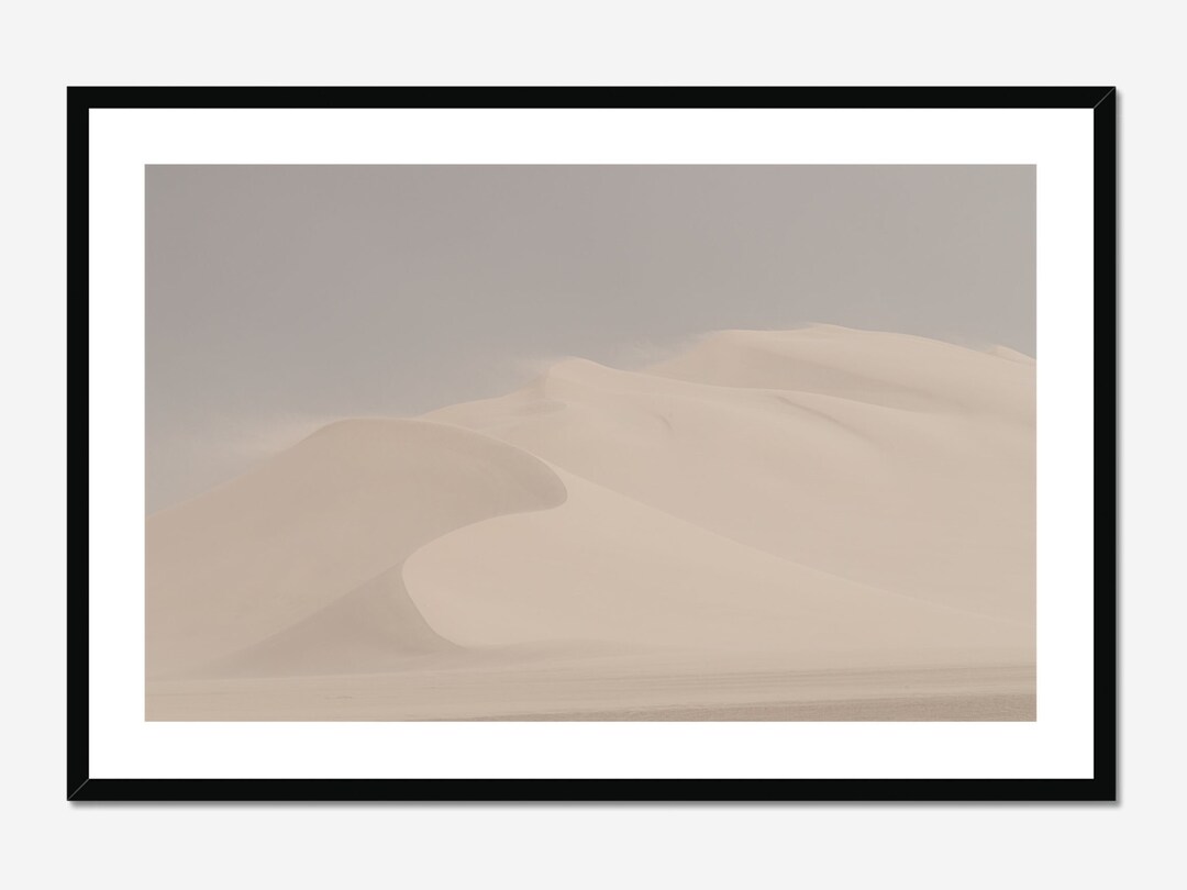 Fine Art Photography Print - Wispy Wind Storm Mojave Desert Sand Dunes ...