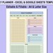 Printable Daily Planner Editable Fillable. EXCEL and Google Sheets ...