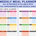 Weekly Menu Planner Printable Editable Fillable. Daily Meal Planner ...