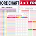 Kids Chore Chart Printable,kids Tasks Chart,kids Work Chart,kids Job ...