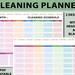 Daily Cleaning Plan Printable,weekly Cleaning Plan,monthly Cleaning ...