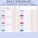 Editable Daily Checklist Template for KIDS. EXCEL Spreadsheet Template ...