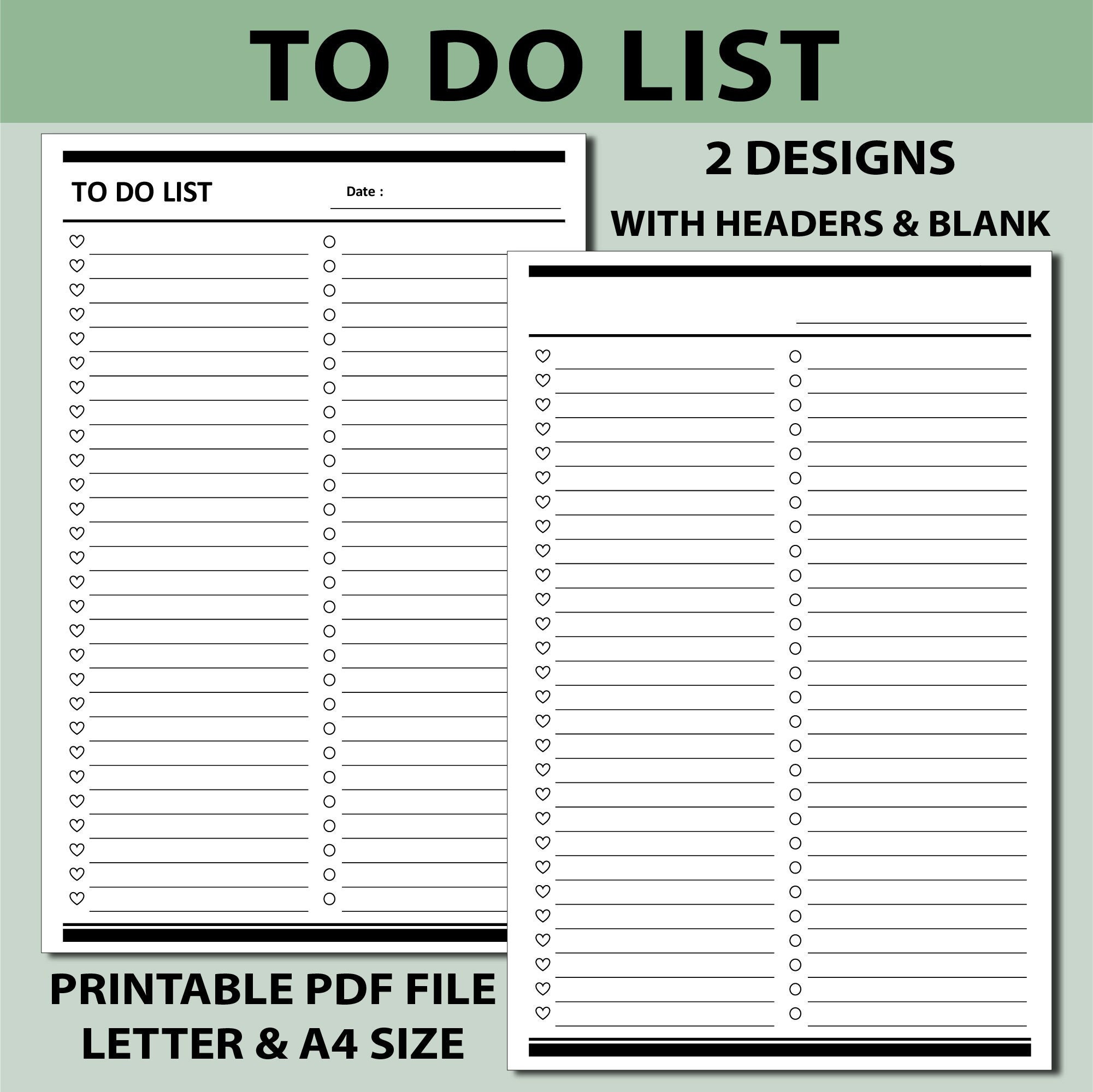 Printable Blank to Do List,printable to Do List,agenda to Do List,to Do ...