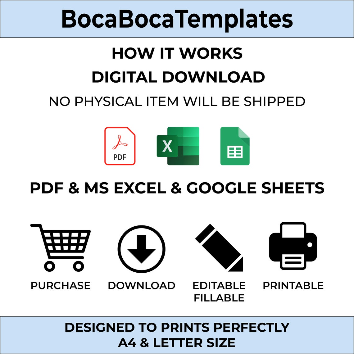 PDF Printable Editable Fillable Subscription Tracker Printable. Rainbow ...